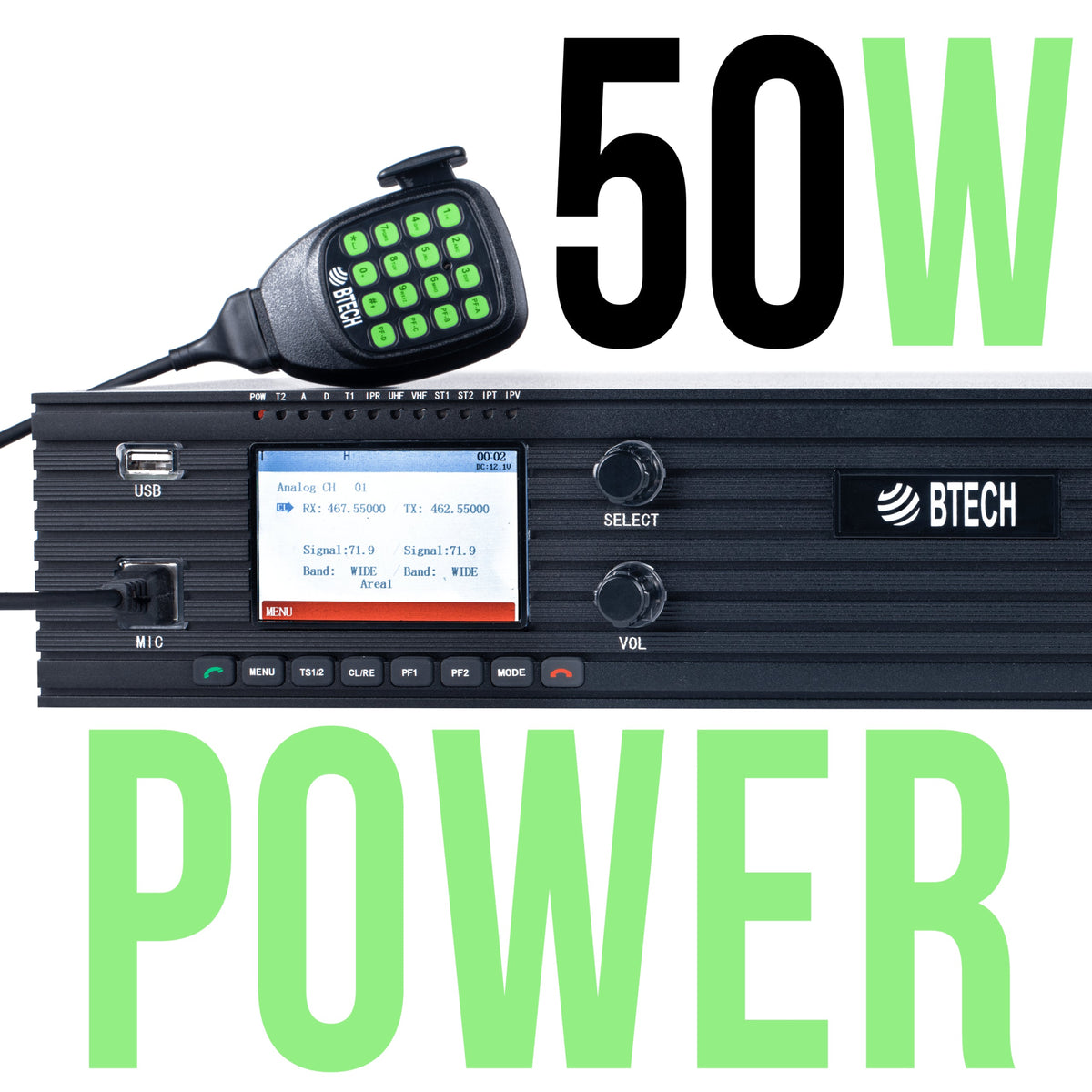 BTECH GMRS-RPT50 50W GMRS Repeater with Duplexer and Auto-ID – myGMRS.com